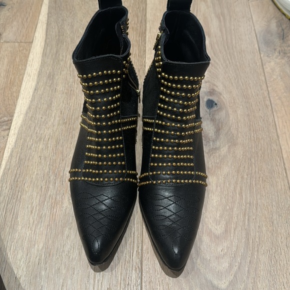 Anine Bing | Shoes | Anine Bing Charlie Boots Black Gold 39 | Poshmark